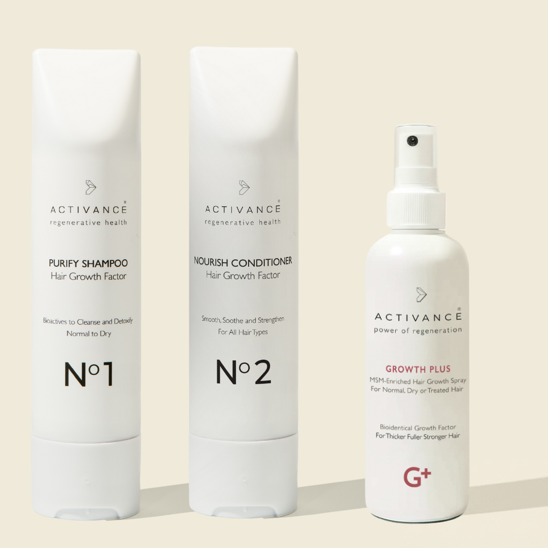 Growth Plus G+ Routine: Thicker, Fuller Hair – Activance